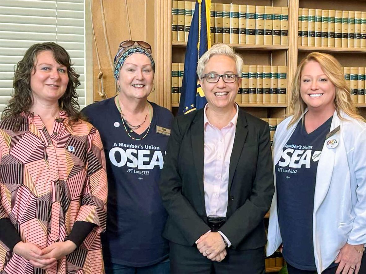President Jacob joins Governor Kotek at Education Bill Signing | AFT-Oregon